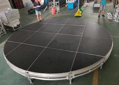 China Black Circular Mobile Stage Platform Aluminum 6061-T6 Material For Concert for sale