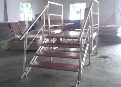 China Stable Plywood Aluminum Stage Platform 18 Mm Thickness With Guardrails for sale