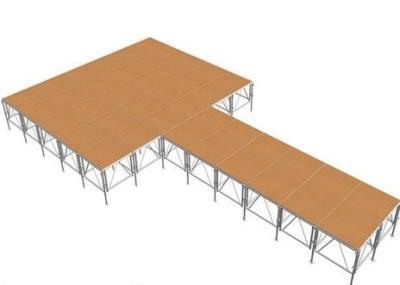 China Catwalk Adjustable Stage Platform 6061T6 / 6082T6 T Shape For Fashion Show for sale