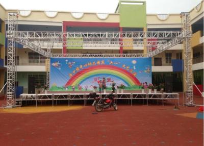 China Hard Pressed Aluminum Box Truss , Reliable Vertical Aluminium Stage Platform for sale