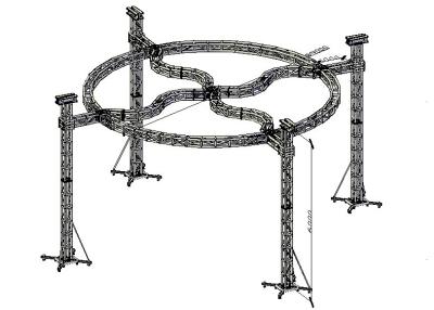 China Multipurpose Aluminium Truss Frame 9 Meters Diameter SGS Certification for sale
