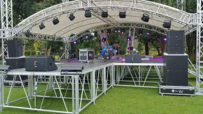 China Outdoor Curved Lighting Truss T Frames 300*300 Millimeter OEM / ODM Service for sale