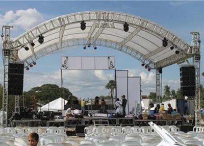 China Concert Curved Roof Trusses Aluminum Alloy Material Two Years Warranty for sale