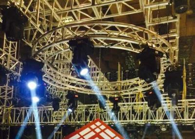 China Round Dj Light Aluminum Roof Truss 350-1200 Kg Max Loading Easy Dismantle for sale