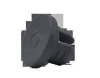 China 20mm Grey Bromobutyl Rubber Stopper Medical Rubber Stopper For Injection Vial for sale