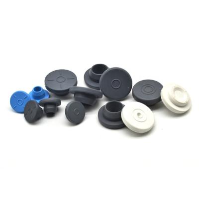 China Blue Butyl Rubber Stoppers 13mm Glass Bottle Rubber Stopper For Injection Vials for sale