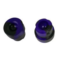 China Purple Silicone Stopper 13mm 16mm Test Tube Stopper With Hole for sale