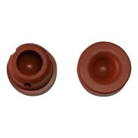 China Purple Silicone Stopper 13mm 16mm Test Tube Stopper With Hole for sale