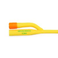 China 12 Fr Catheter Drainage Tube Latex 30 Fr Foley Catheter Silicone Coated for sale