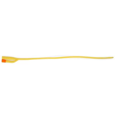 China Yellow 16 Fr Catheter Drainage Tube 400mm 16 French Foley Catheter for sale