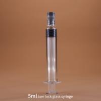 China Needleless 100ml Glass Syringe Borosilicate Disposable Syringe 10cc for sale