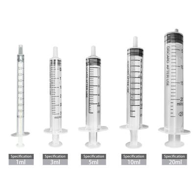 China CE ISO 10ml Luer Slip Syringe Accessories 25ml Luer Lock Slip Tip Syringe for sale