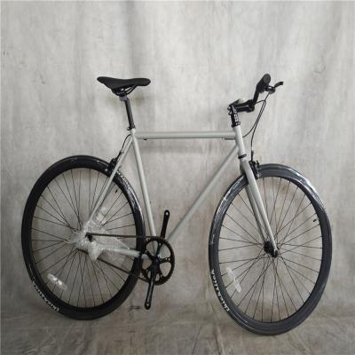 China 160kg Load Capacity Grey Color Classic Single Speed Fixie Fixed Gear Bike 1.6m Length for sale