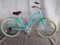 China Coaster Brake 26 inch Single Speed Hybrid Unisex Beach Cruiser Bike with 26*2.35 Tires for sale