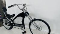 China Gross Weight 38kg 24 Inch Chopper Bicycle with Single Speed Gears and Long Frame for sale