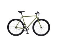 China 58cm 60cm White Frame Red Rim 700c Single Speed Fixie Fixed Gear Bike Double V Brake for sale
