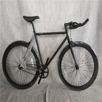 China KMC Chain Black 700C Single Speed Track Bicycle for Men Vintage Fixed Gear Bike for sale