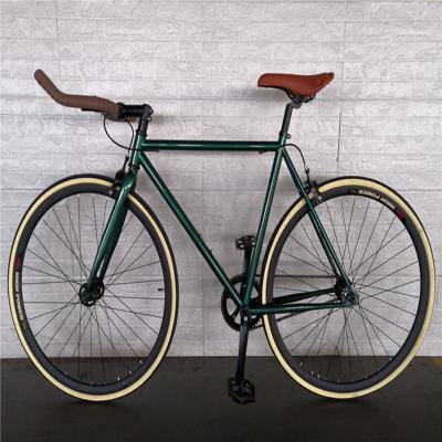 China Double V Brake 700c Bullhorn Handle Bar Fixed Gear Bike for Adult Retro Vintage Classic for sale