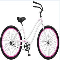 China Step Through Design 26 Inch Beach Cruiser Bike with Coaster Foot Brake and White Color for sale