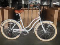 China Step Through Design 26 Inch Beach Cruiser Bike with Coaster Foot Brake and White Color for sale