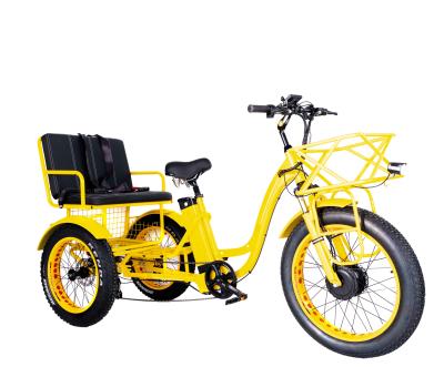 China Electric Rickshaw 750W Front BaFang Motor 21AH Lithium Battery 60KM USA Adult 24