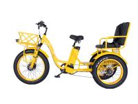 China Electric Rickshaw 750W Front BaFang Motor 21AH Lithium Battery 60KM USA Adult 24
