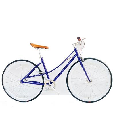 China 700C Lady Women Gril CE USA Customized Single Speed Step Through Fixed Gear City Bike for sale