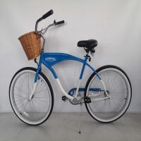 China Fork Material Steel Adults Mens Beach Cruiser Bike 26 Inch Single Speed Customize Logo for sale
