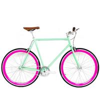 China 700C Single Speed Fixed Gear Bicycle with Hi-Ten Steel Frame and CE CPSC Certification for sale