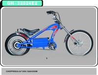 China Steel Fork 36V 250W Electric Chopper Bicycle for Comfortable City Commuting for sale