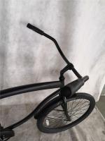 China 26 Inch Adults Mens Single Speed Comfort Beach Cruiser Bike Matte Black Ready to Ship for sale