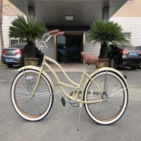 China 26 Inch Adults Mens Single Speed Comfort Beach Cruiser Bike Matte Black Ready to Ship for sale