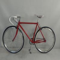 China 58cm Fixie Bikes with Red Color Thickslick 700c Tire and Steel Fork 4130 Chrome Frame for sale