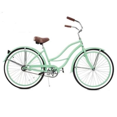 China 26 Inch Steel Frame Hard Frame 3 Speed Beach Cruiser Bike for Adults Men and Lady for sale