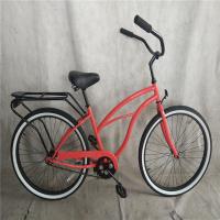 China Mint Green Ladies Low Step Sports Hybrid Bike Women Single Speed Comfort Beach Cruiser Bike 26 Inch for sale