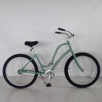 China Mint Green Ladies Low Step Sports Hybrid Bike Women Single Speed Comfort Beach Cruiser Bike 26 Inch for sale