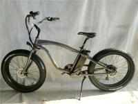 China 26*4.0 inch Fat Tire Electric Beach Cruiser Bicycle Powered by 17 Ah Lithium Battery for sale