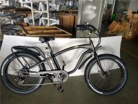 China 26*4.0 inch Fat Tire Electric Beach Cruiser Bicycle Powered by 17 Ah Lithium Battery for sale