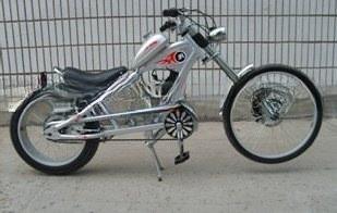China 23kg Weight 24inch Gas Motor Chopper Bike for Adult 48cc Engine and CE Certification for sale