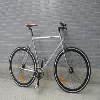 China Retro Vintage 700C Single Speed Chrome Racing Cycle with KMC Chain and Lasco Crank Set for sale