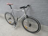 China Retro Vintage 700C Single Speed Chrome Racing Cycle with KMC Chain and Lasco Crank Set for sale