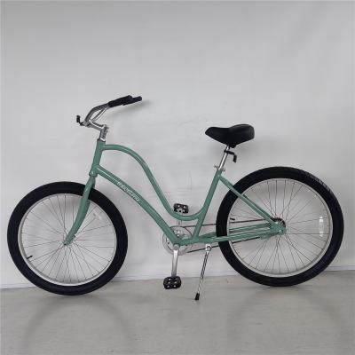 China 26 Inch Step Through Beach Cruiser Bicycle with Aluminum Alloy Frame and Single Gear for sale