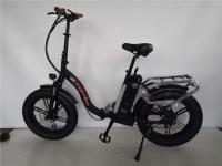 China 20 Inch Fat Tire Ebike Most Powerful Red Color Folding Electric Bike with Alloy Stem for sale