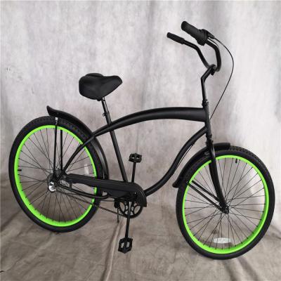 China USA Popular 3 Speed Adults Mens Beach Cruiser Bike 26 Inch Length 1.8m for sale