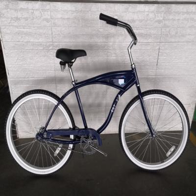 China Big Logo Adults 26 Inch Single Speed Beach Cruiser Bicycle with Front Carrier Option for sale