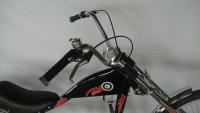 China Chopper Bike Black Low Rider Fashion Bike with F Disc Brake R V-Brake Technology for sale