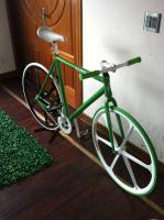 China Custom Color Fixed Gear Bike with Aluminum Alloy Frame and Magnesium Alloy Teny Wheel for sale