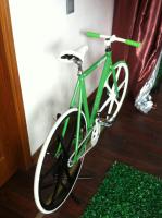 China Custom Color Fixed Gear Bike with Aluminum Alloy Frame and Magnesium Alloy Teny Wheel for sale