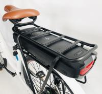 China 500W/48V/14Ah Rear Rack Lithium Battery Electric City Bike for Women Lady 35KM/H for sale