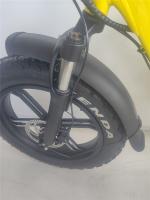 China 750W 48V E Bicycle 20 Inch Yellow Fat Tire Electric Bike for 31-60 km Range per Power for sale